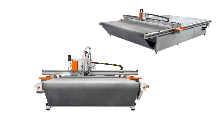 Flatbed cutting tables, multifunctional machines - COMAGRAV CNC machines